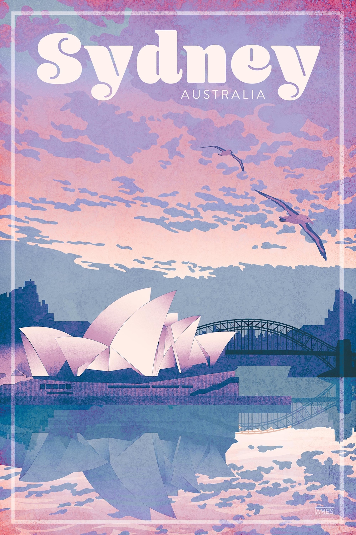Sydney Australia Travel Poster - Etsy