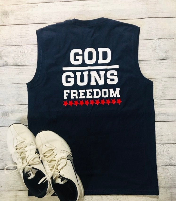 God Guns Freedom Shirt/mens Tanks/ Gun Lovers/hunting/ Gun - Etsy