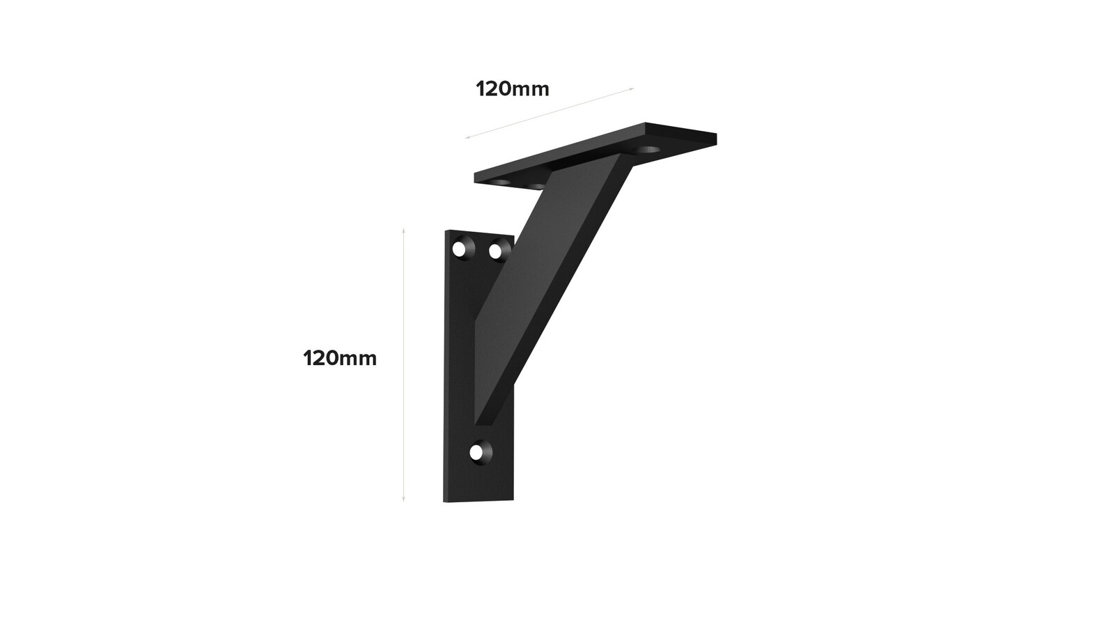 Pair of MODERN! ALUMINUM! Shelf Brackets Support Decorative Corner ...
