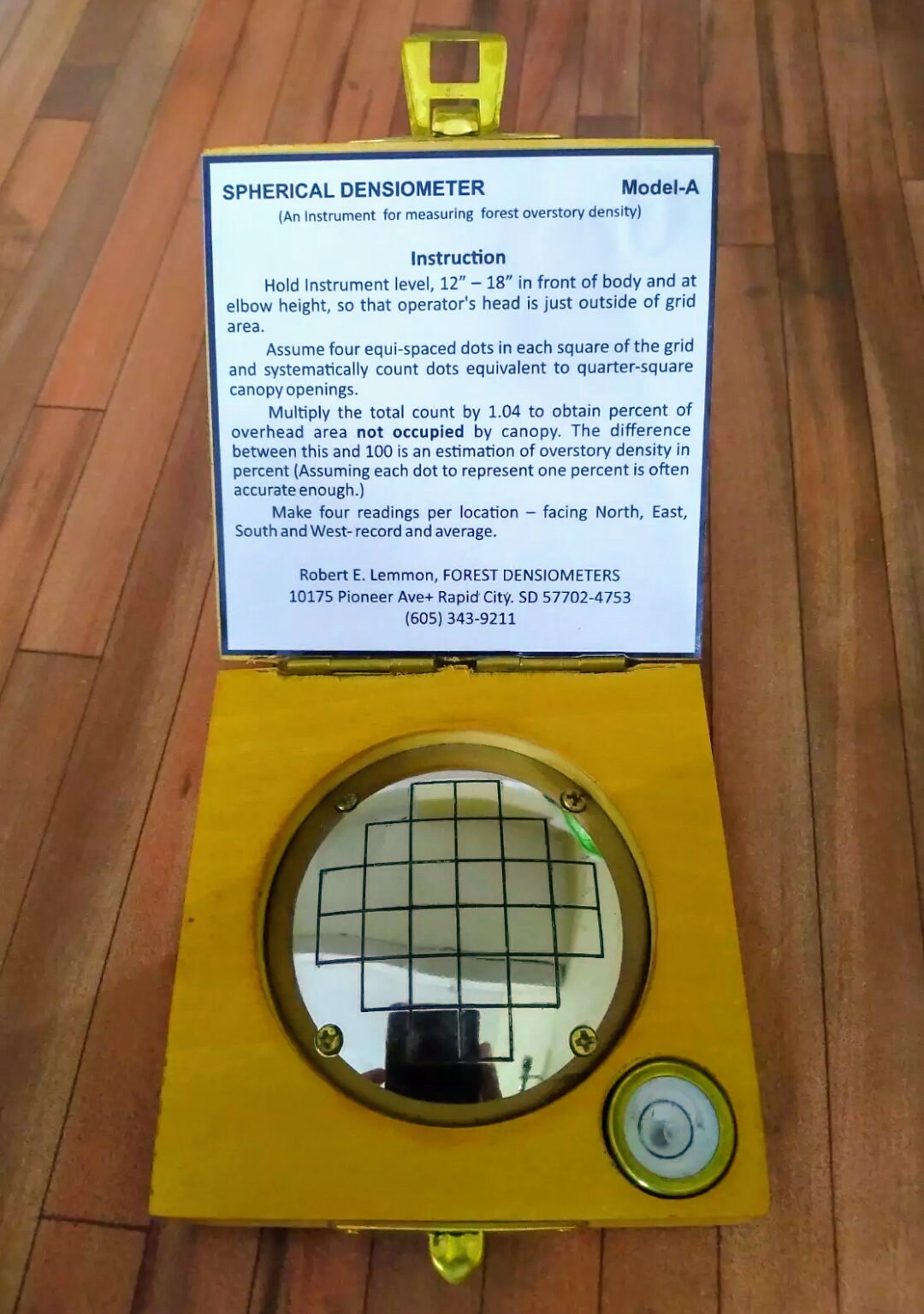 Spherical Densiometer Natural Finish Convex Model A & Concave Model C ...