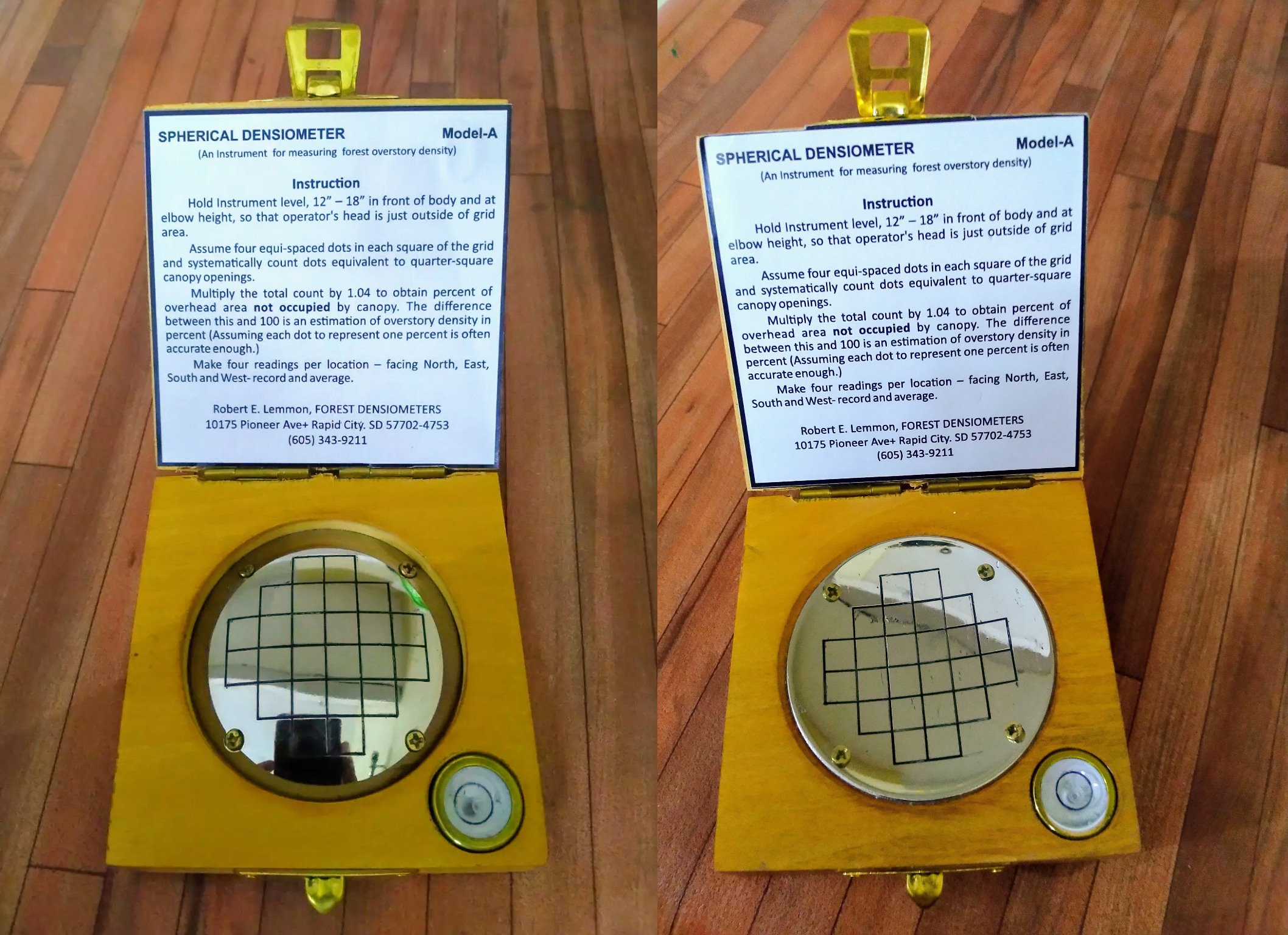 Spherical Densiometer Natural Finish Convex Model A & Concave Model C ...