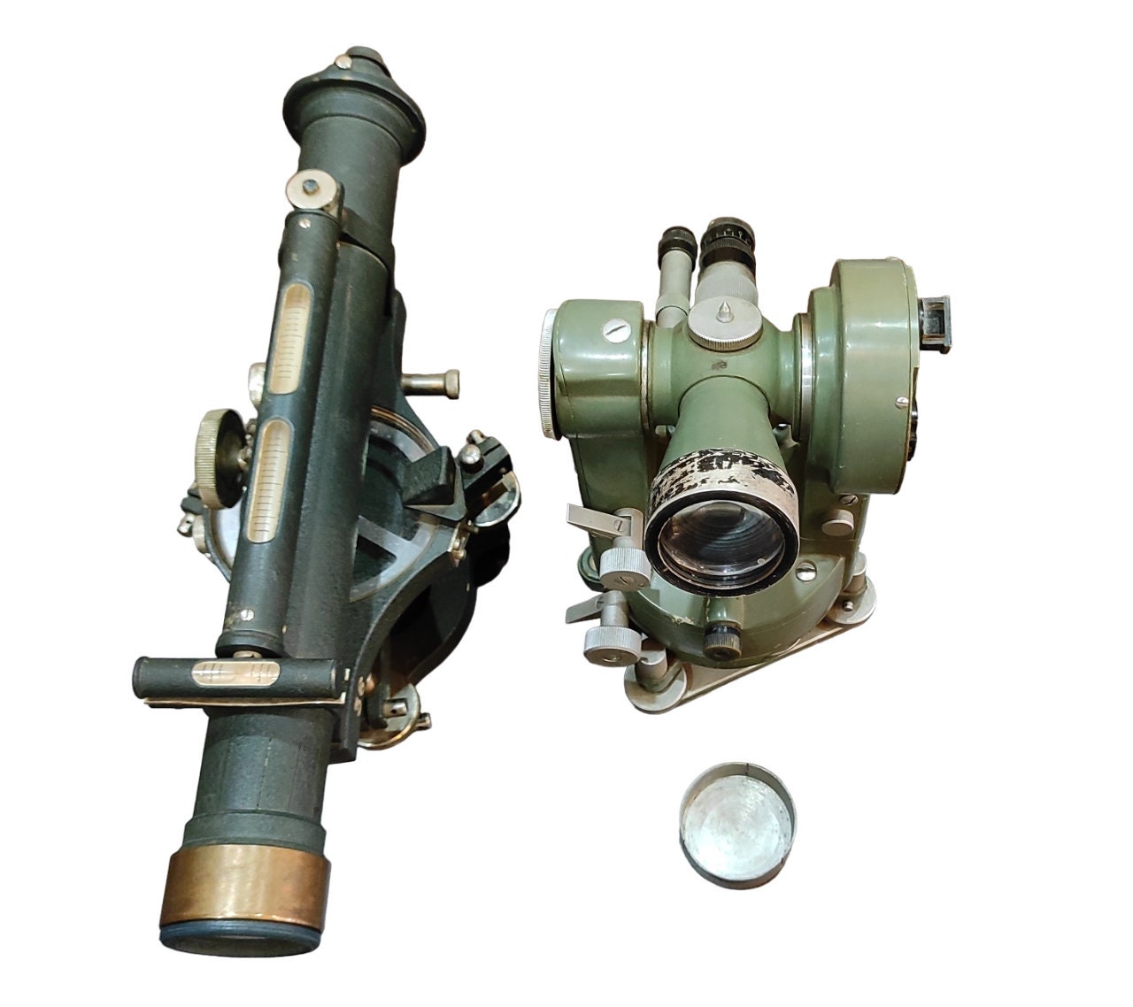Rare Brass Vintage Dumpy Level & Theodolite Set - Etsy