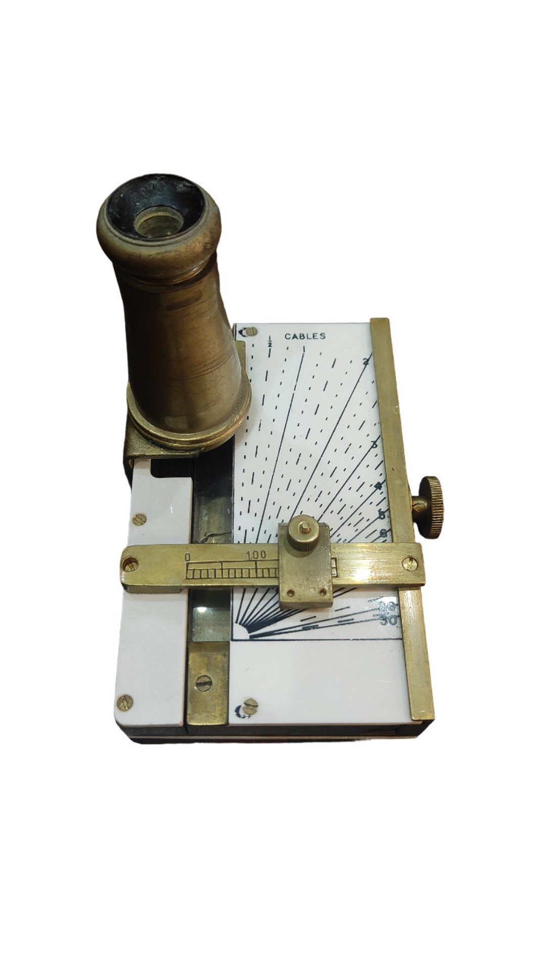Vintage Brass Marine Distance Meter - Etsy