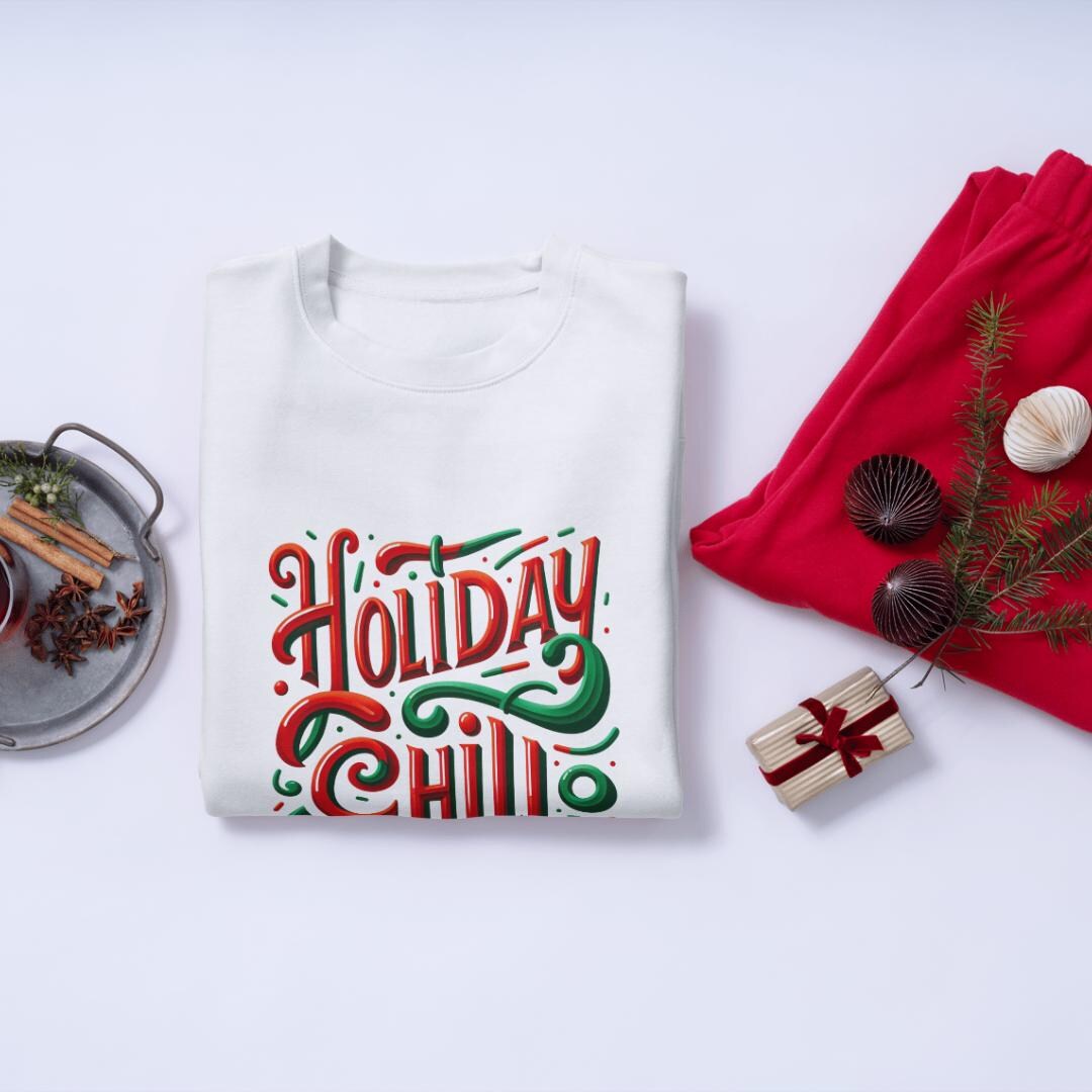 Holiday Chill Lettering Clip Art - Etsy