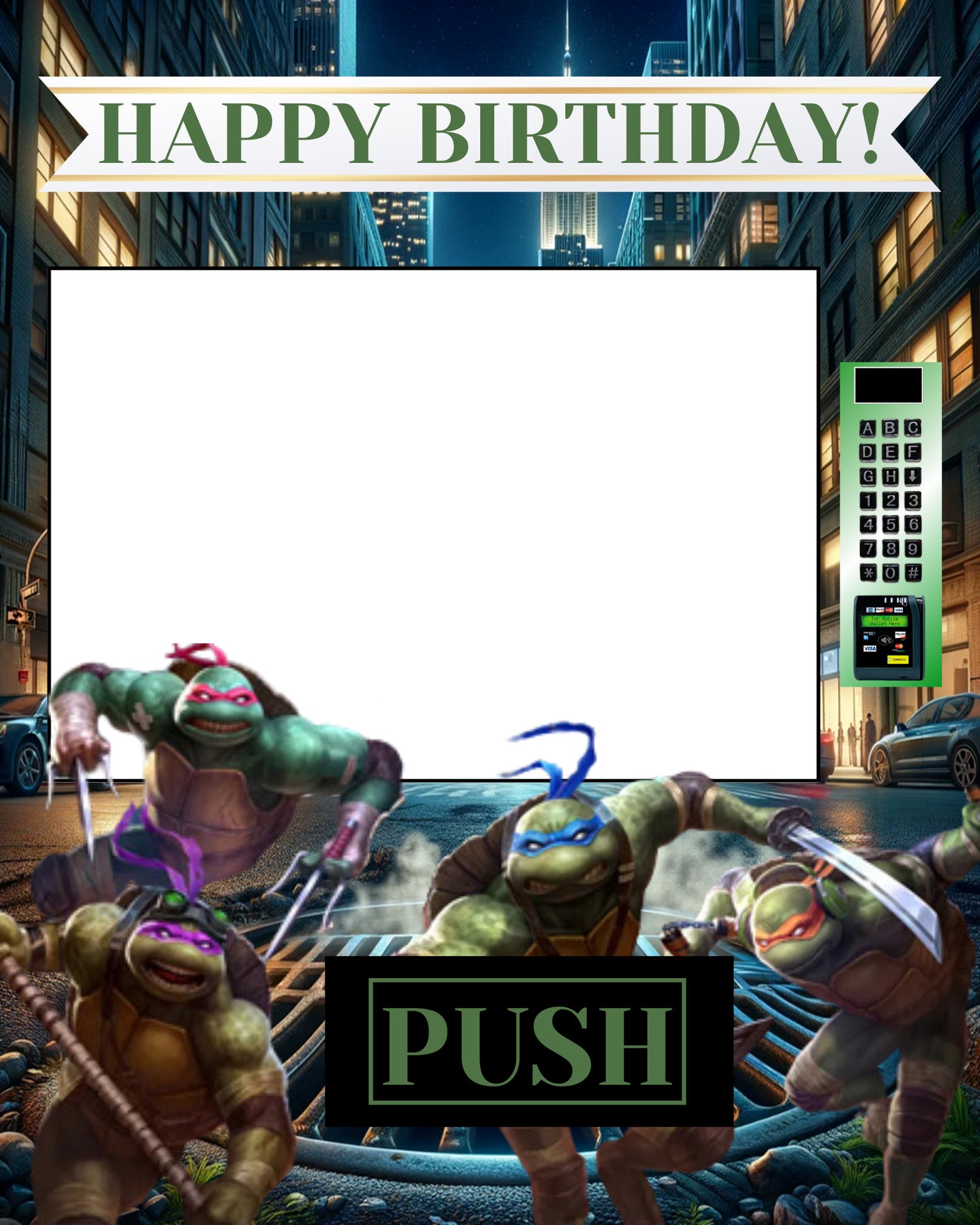 Vending Machine Template, Ninja Turtles - Etsy