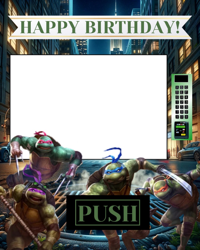 Vending Machine Template, Ninja Turtles - Etsy