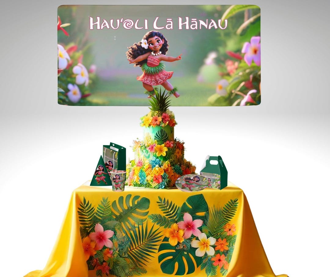 Hauʻoli Hula Princess, Party Decor, Birthday, Girls Birthday - Etsy