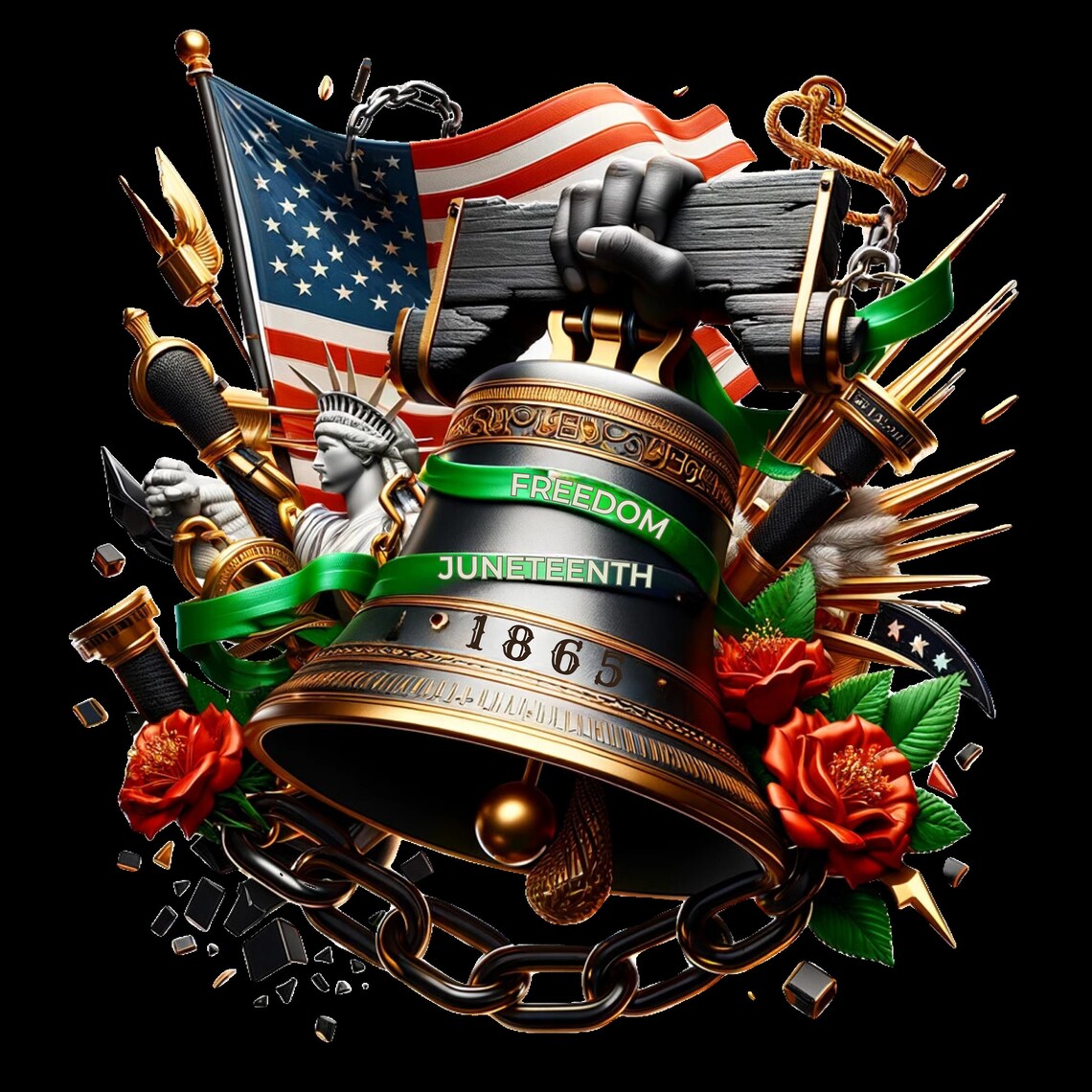 Juneteenth Png, Black History Png, Liberty Bell, Freedom - Etsy