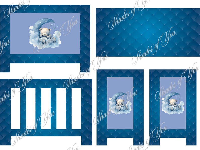 6 Foam Baby Crib Templates 12x16 - Etsy