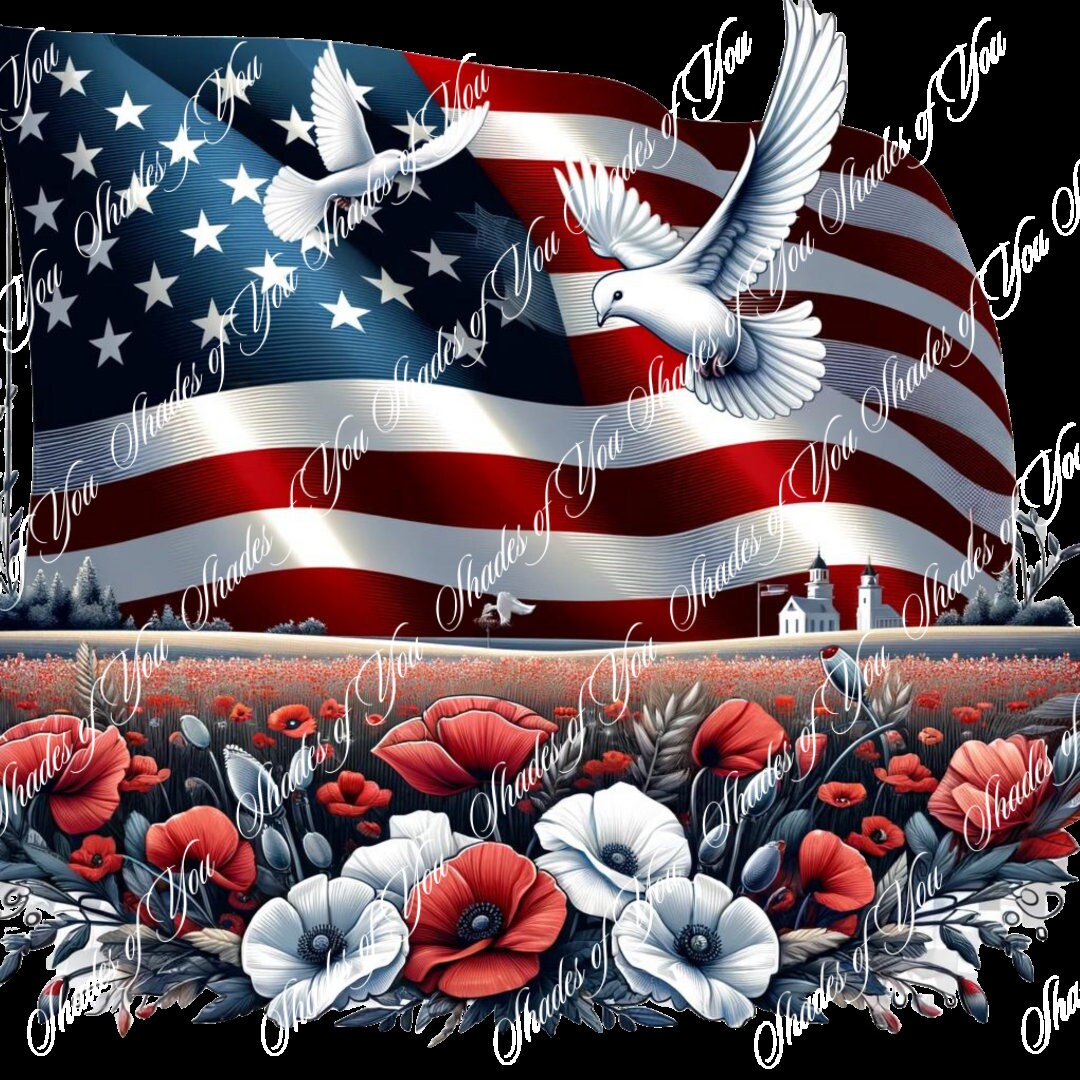 Memorial Day Bundle| Patriotic Clip Art, Flags, in Memory Of, Memorial ...