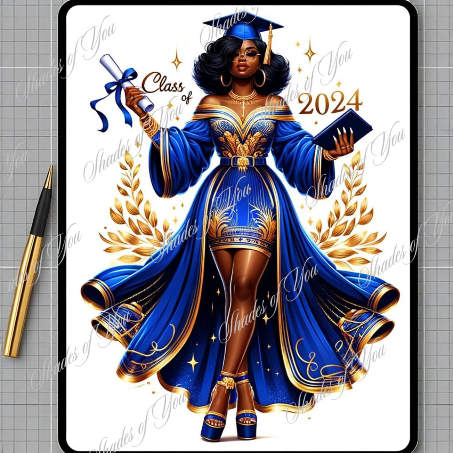 A Royal Blue Graduation - Etsy