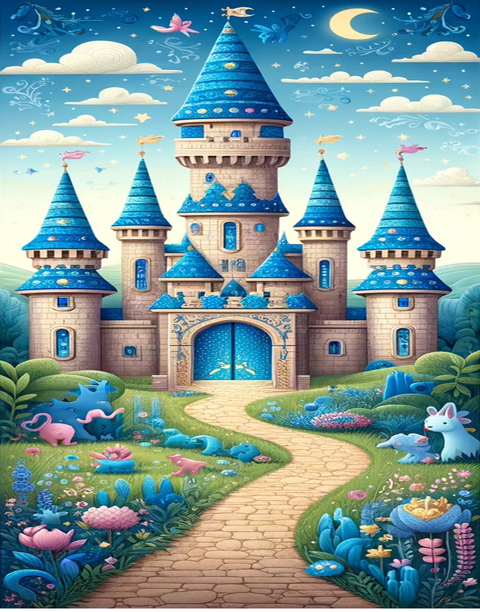 Vending Machine Template, Princess Castle, Blue - Etsy