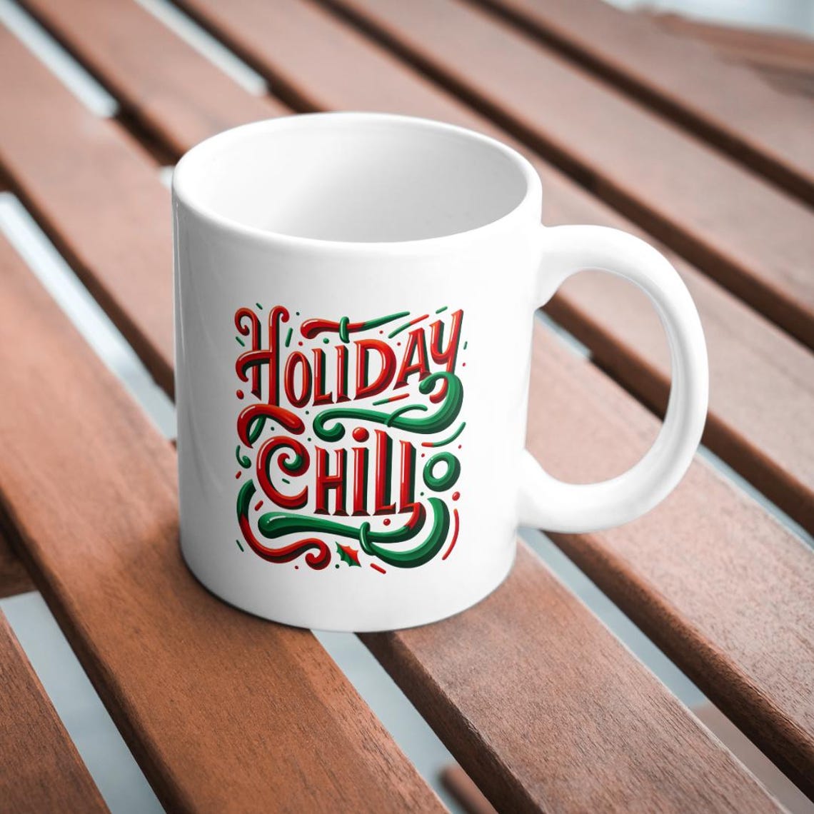 Holiday Chill Lettering Clip Art - Etsy