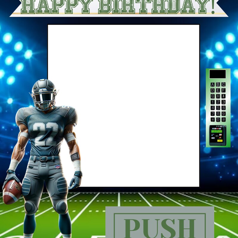 Football Vending Machine Template - Etsy