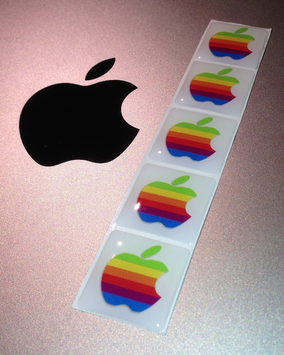 Apple Adhesive 'domed' Case Badge Multicolour Logo - Etsy