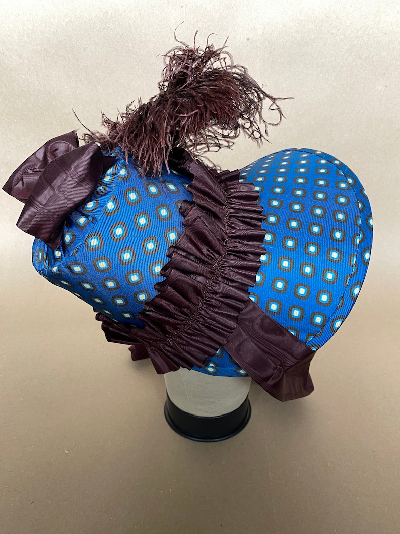 Regency Bonnet Jane Austen Bonnet in Silk Twill and Ostrich | Etsy