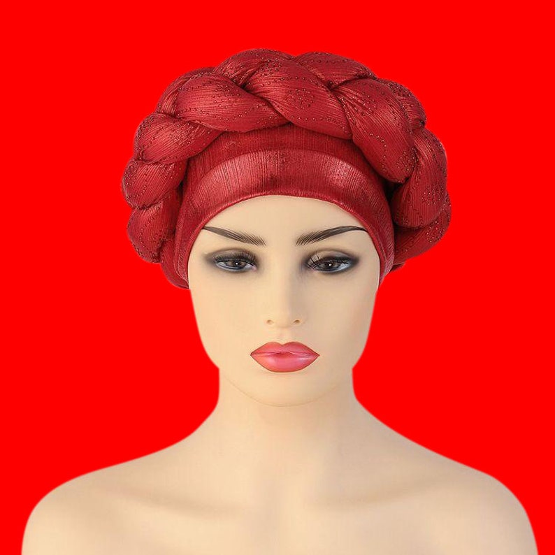 Pre-tied Turban |twisted Hat Braided| Turban Women Head Wraps| 2 ...