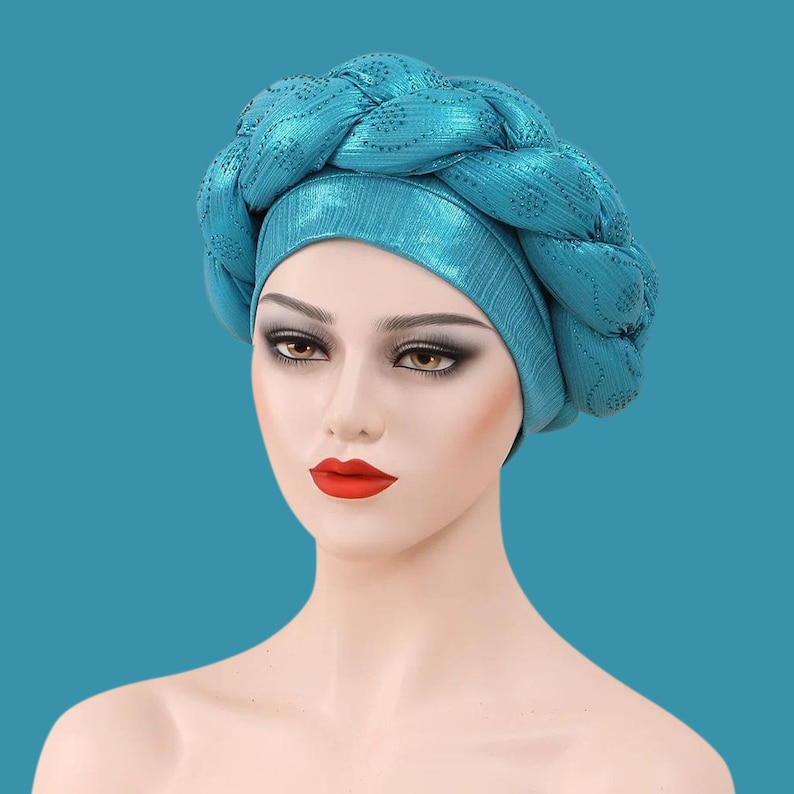 Pre-tied Turban |twisted Hat Braided| Turban Women Head Wraps| 2 ...