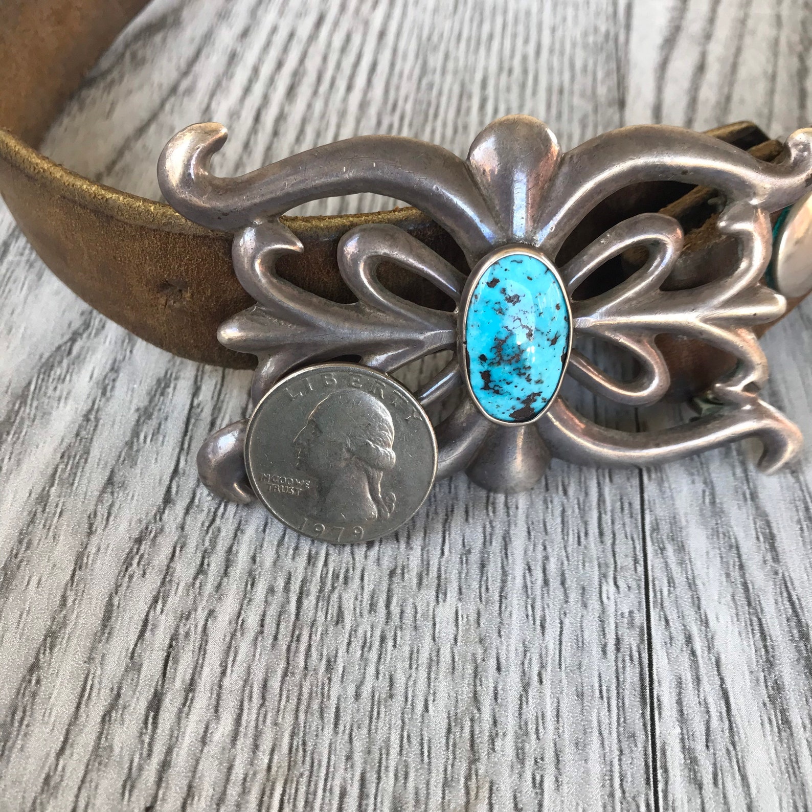Vintage Turquoise Belt - Etsy