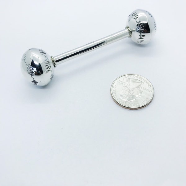 Silver Baby Rattle - Etsy