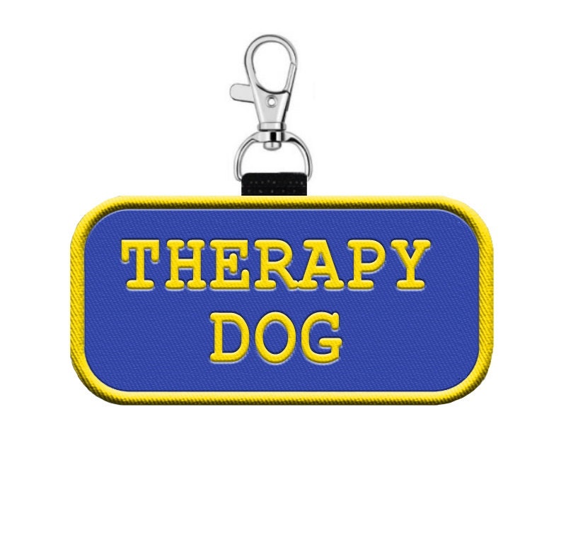 THERAPY DOG Hanging Identification Patch Tag - Etsy