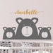 Bear Custom Name Wall Art Sticker Baby's Nursery | Etsy