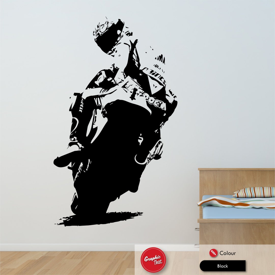 Superbike Motorbike Vinyl Wall Art Sticker Bike Decal - Etsy