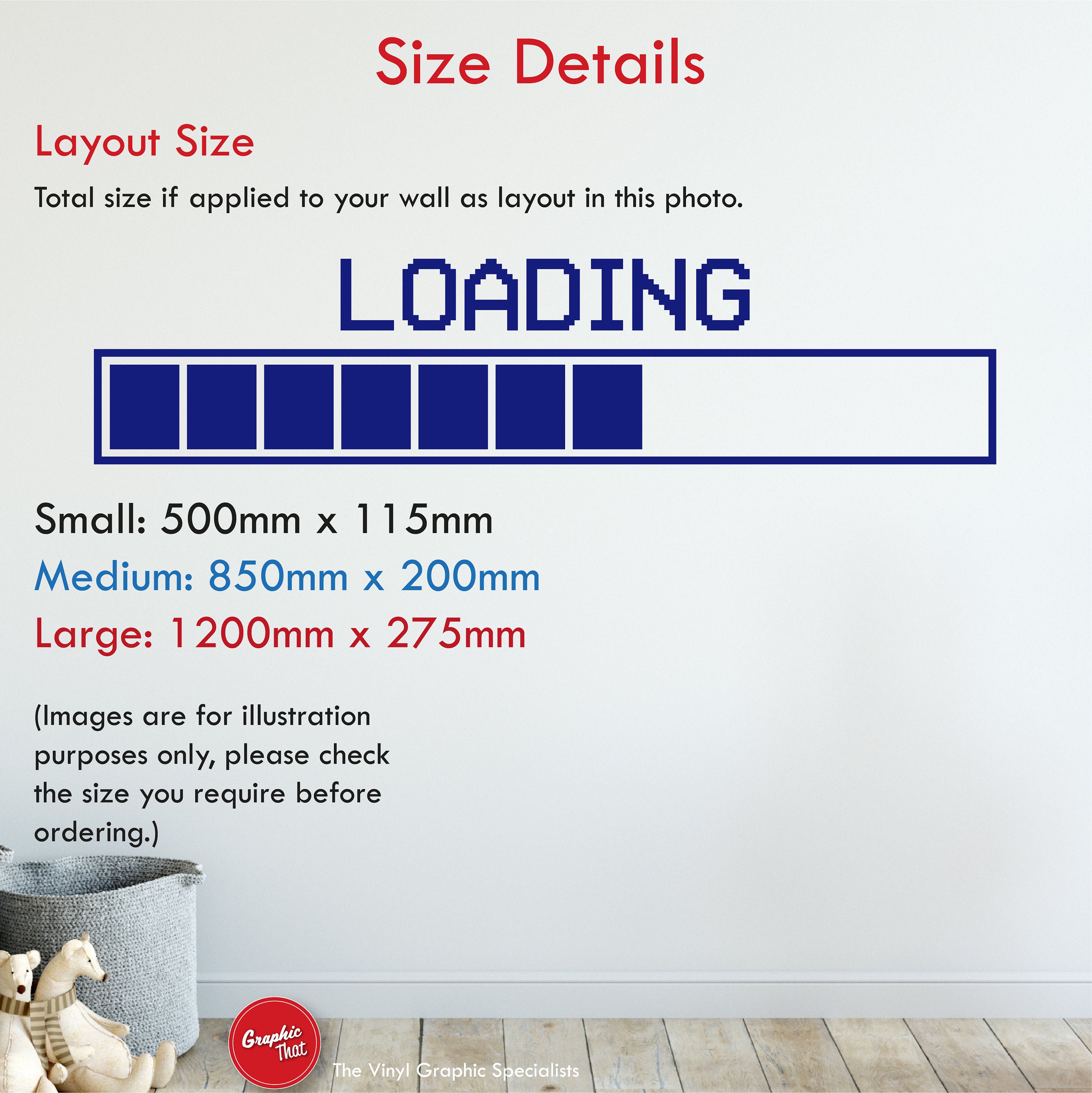 Loading Bar Wall Art Sticker Gaming Vinyl Decal for Kids - Etsy