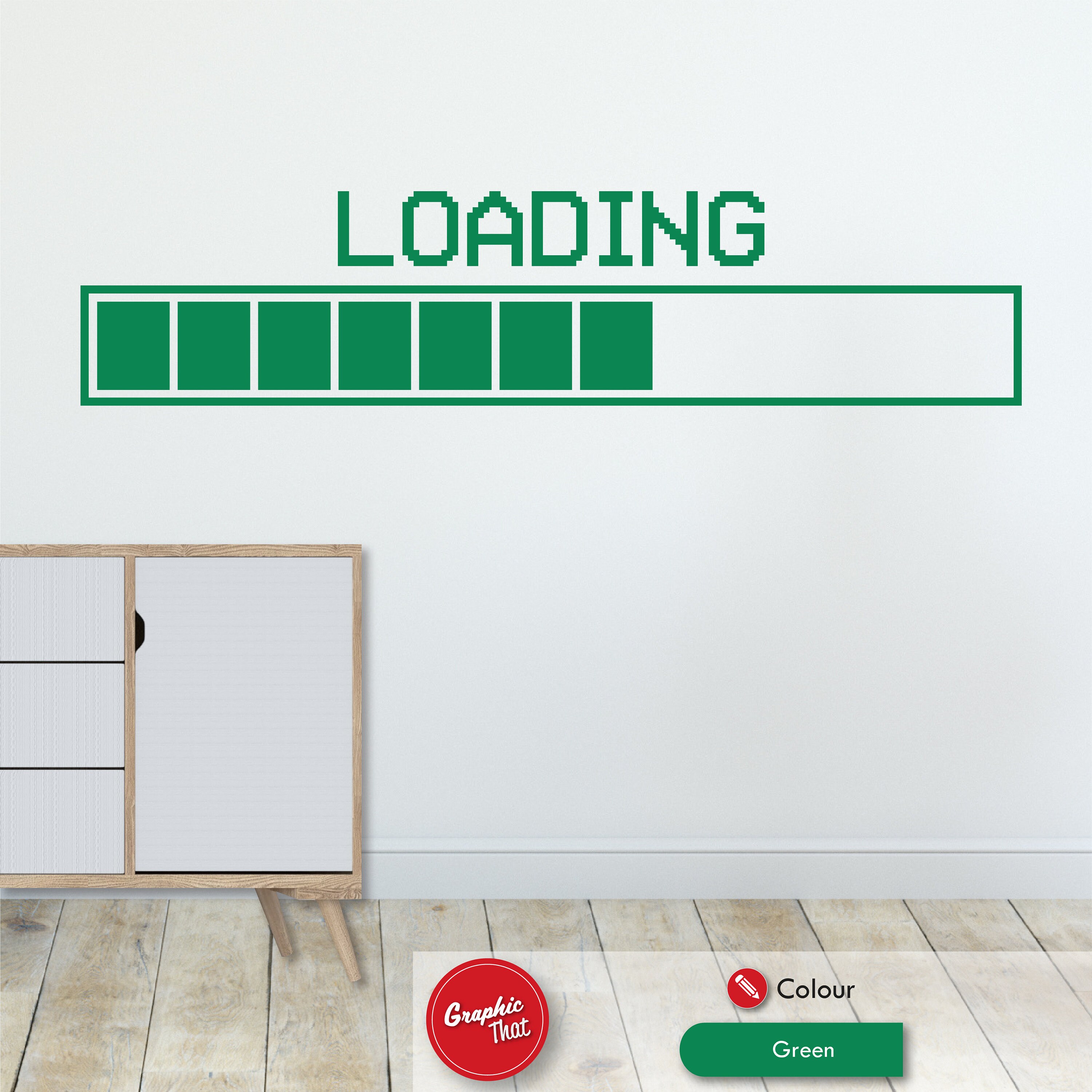 Loading Bar Wall Art Sticker Gaming Vinyl Decal for Kids - Etsy