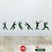 X6 Cricket Wall Sticker Cricketers Skirting Board Boys Bedroom Vinyl ...