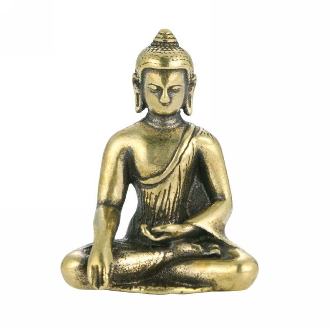 Retro Curio Chinese Solid Bronze Buddha Sakyamuni Statue Sculpture - Etsy