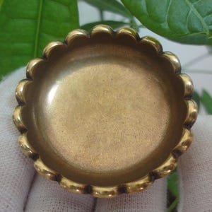 Antiqued Lotus Cornucopia Dish Chinese Solid Brass Plate Statue - Etsy