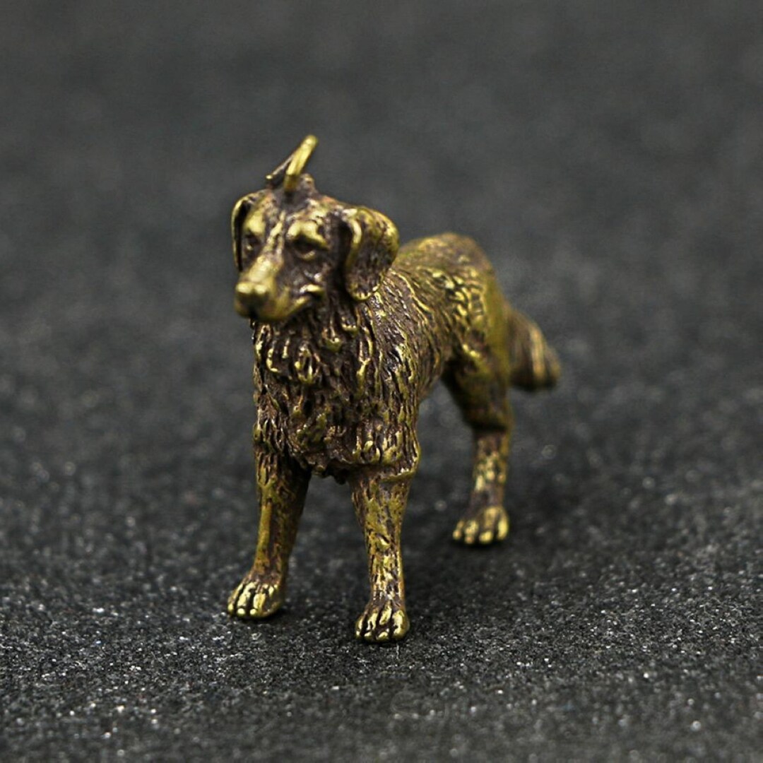 Retro Curio Chinese Solid Bronze Statue Zodiac Dog Pendant Gift - Etsy