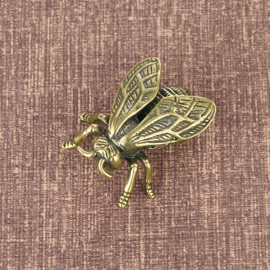 Vintage Chinese Solid Brass Insects Bee Statue Animal - Etsy