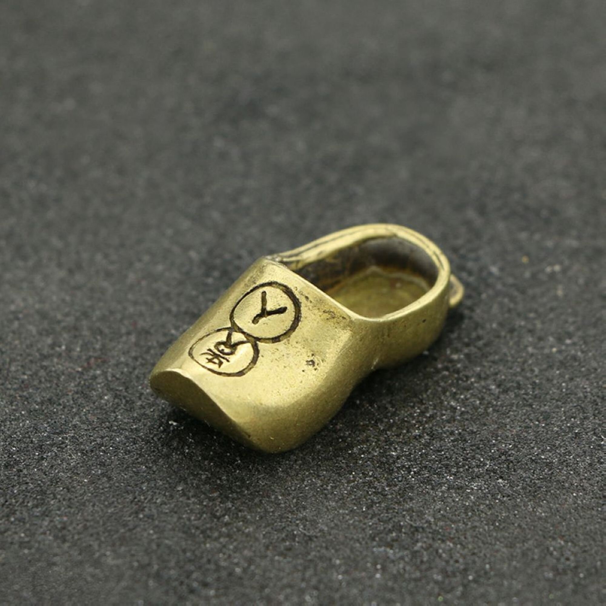 Creativity Chinese Old Solid Bronze "guiren" Shoe Pendant - Etsy