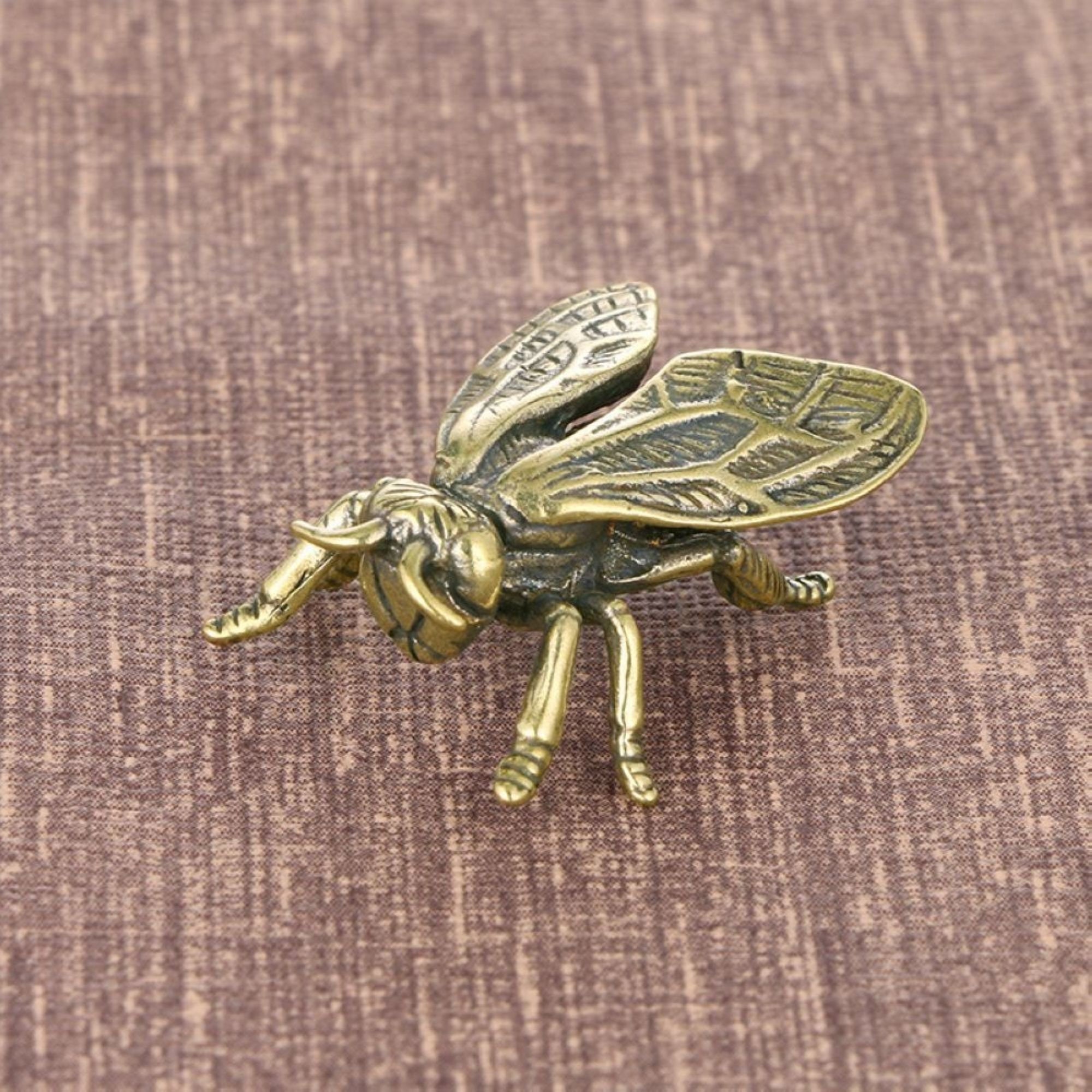 Vintage Chinese Solid Brass Insects Bee Statue Animal - Etsy