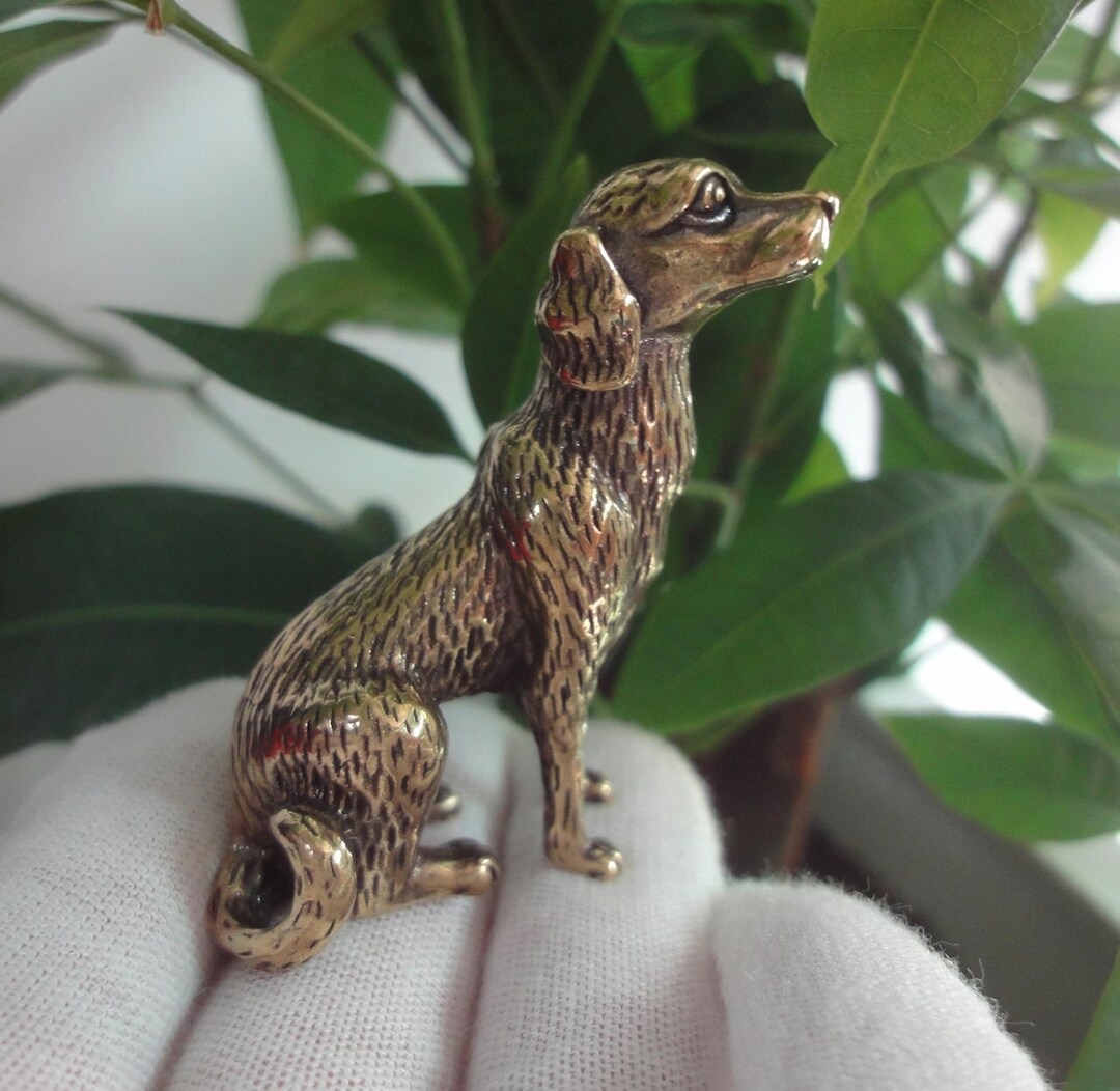 Solid Brass Zodiac Dog Statue: Retro Chinese Curio - Etsy