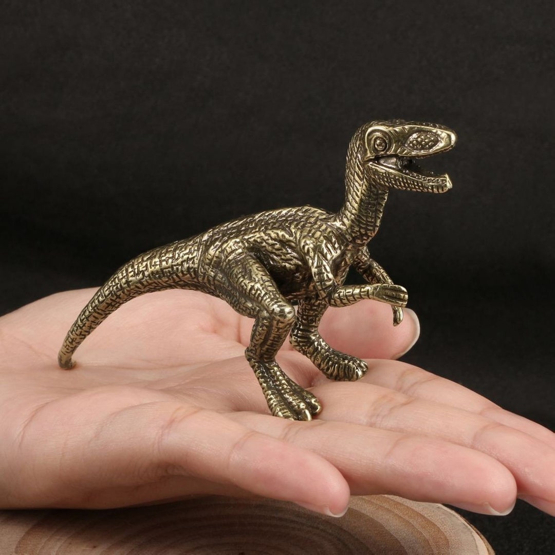 Antiqued Chinese Solid Brass Velociraptor Statue Figurine - Etsy