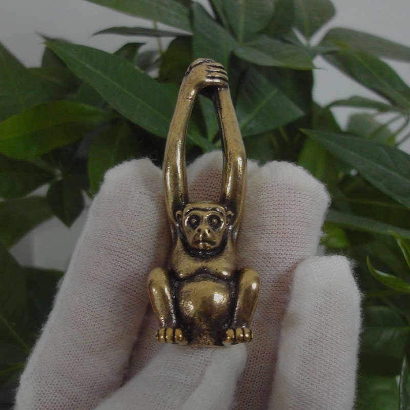 Monkey Keychain - Etsy