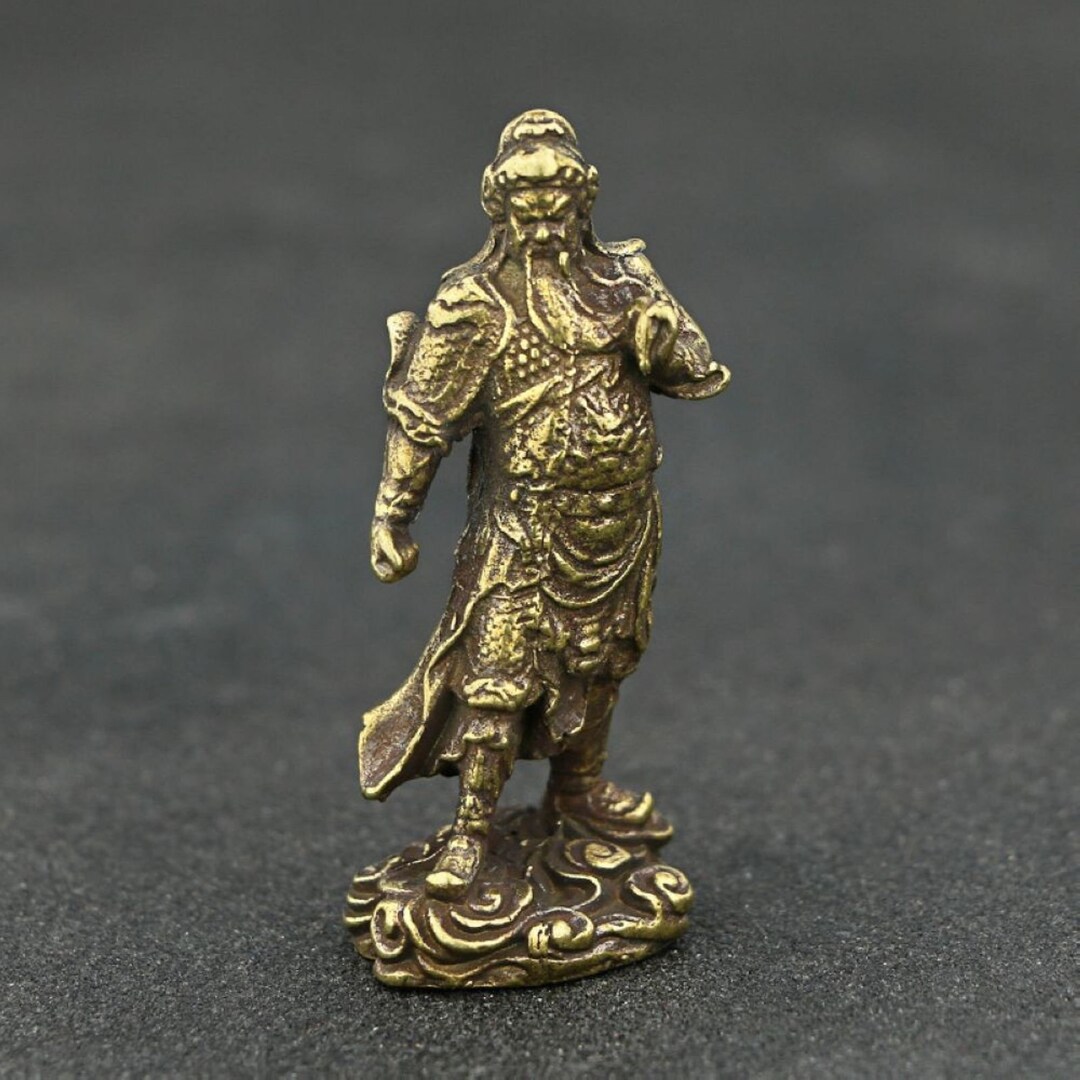 Old Chinese Solid Bronze "guangong" God of Fortune Statue Collection - Etsy