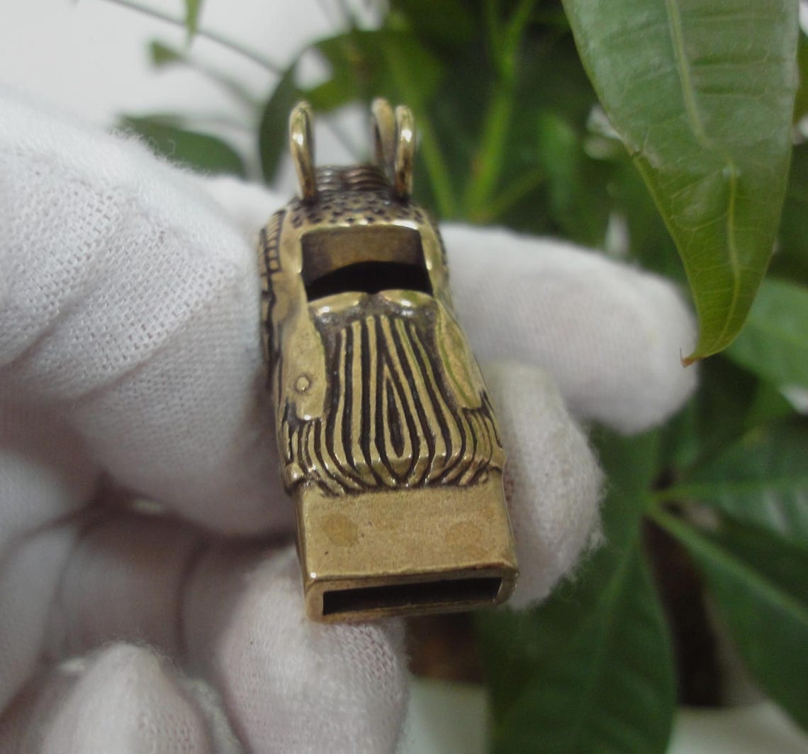 Chinese Antiqued Fine Brass Casting Dragon Statue Whistle Pendant - Etsy