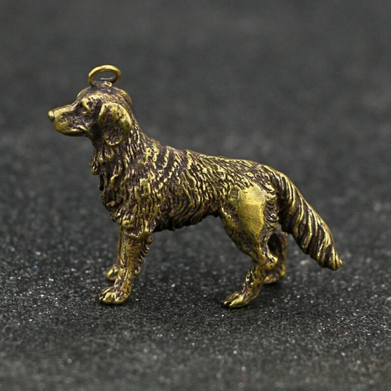 Retro Curio Chinese Solid Bronze Statue Zodiac Dog Pendant Gift - Etsy