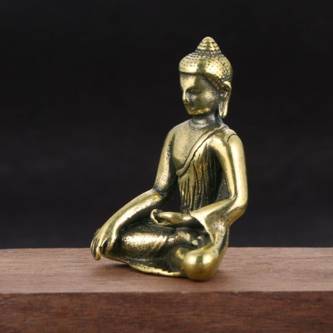Retro Curio Chinese Solid Bronze Buddha Sakyamuni Statue Sculpture - Etsy