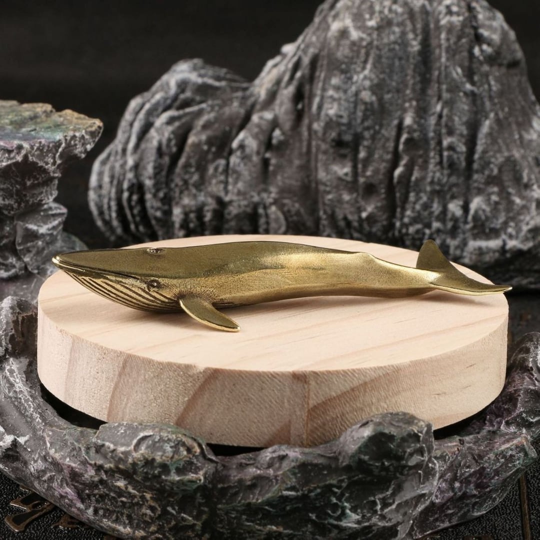 Antiqued Chinese Solid Brass Blue Whale Statue Figurine - Etsy