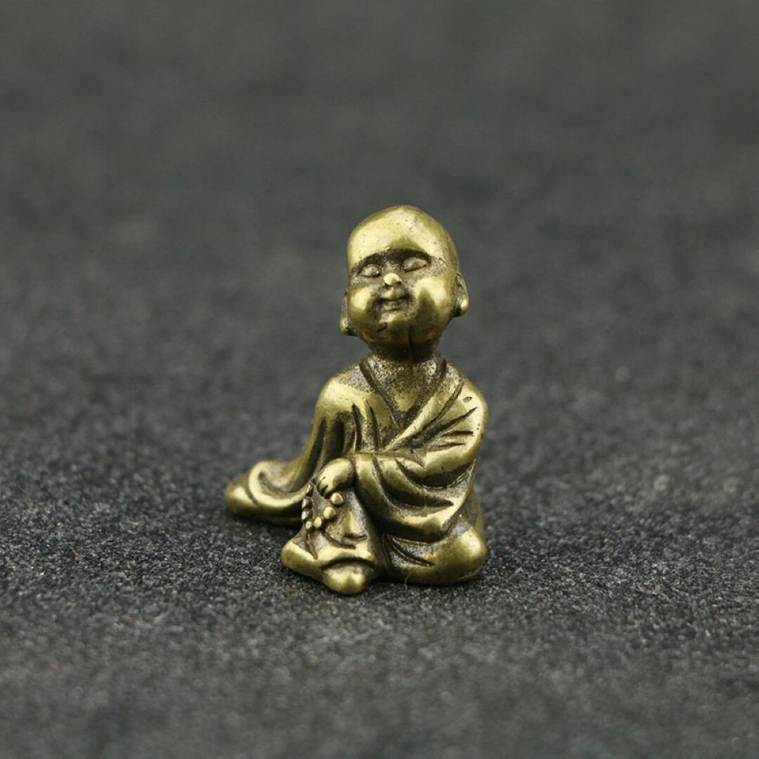 Creativity Chinese Old Solid Bronze Little Monk Statue Sculpture - Etsy