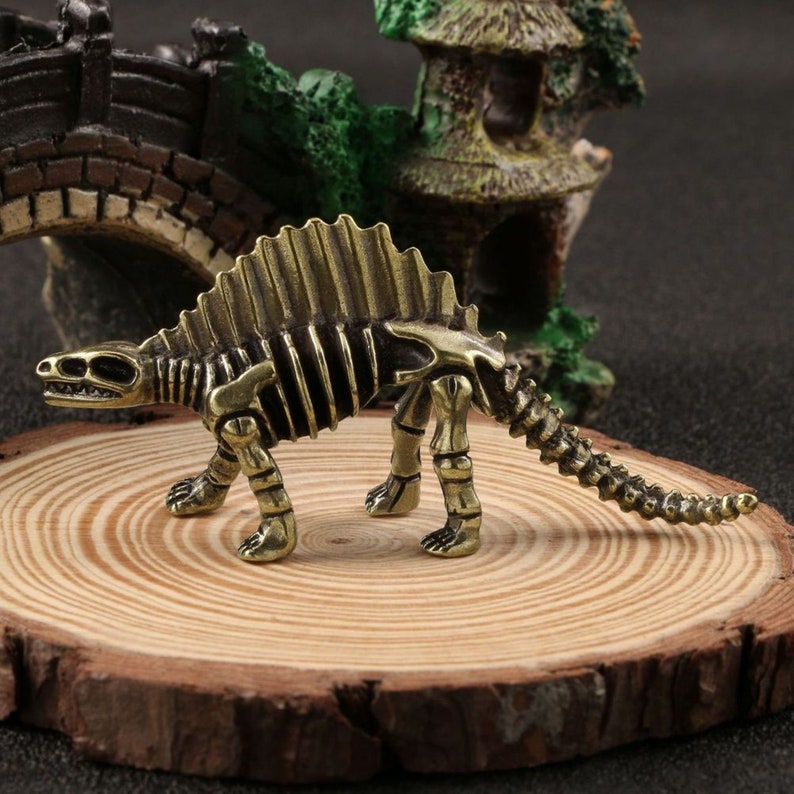 Antiqued Chinese Solid Brass Spinosaurus Dinosaur Statue Figurine - Etsy