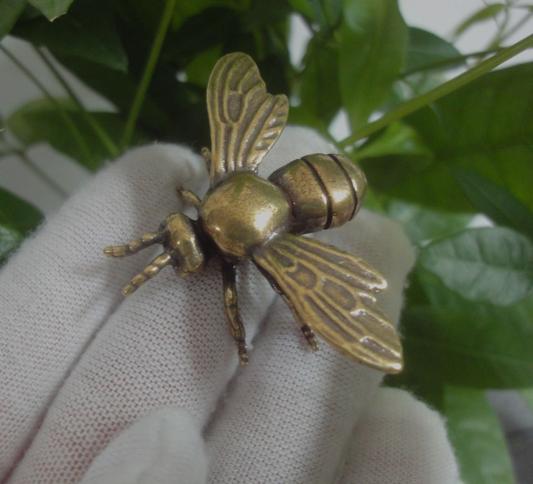 4.7CM Solid Brass Bee Figurines Insect Statue Animal Sculpture Gift - Etsy