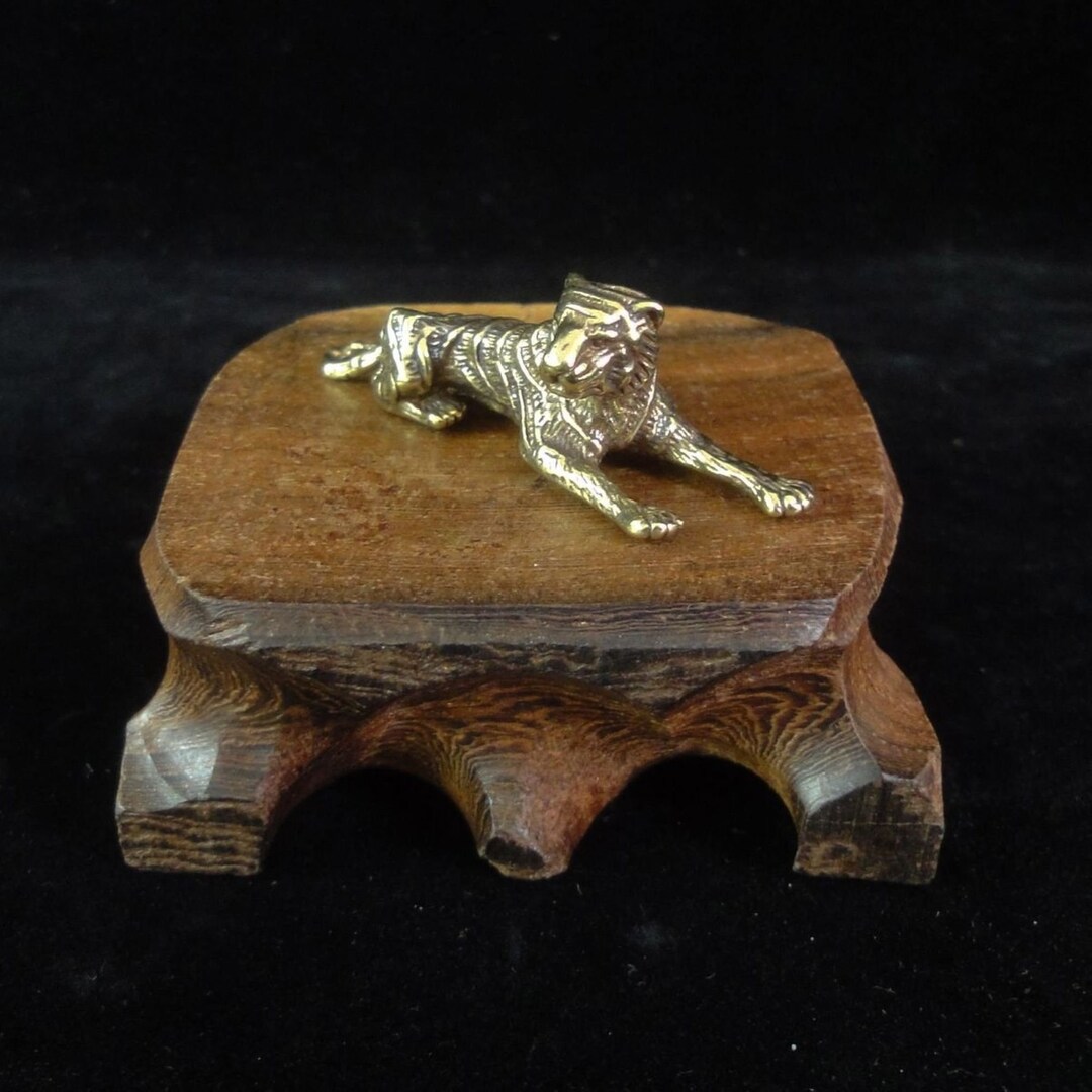 Retro Chinese Solid Bronze Zodiac Tiger Statue Sculpture - Etsy