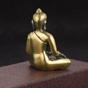 Retro Curio Chinese Solid Bronze Buddha Sakyamuni Statue Sculpture - Etsy