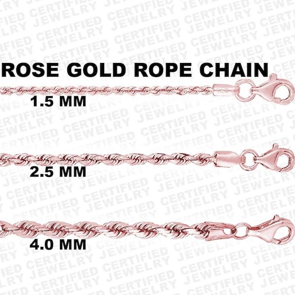 14k Rose Gold Rope Bracelet - Etsy